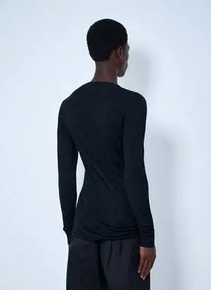 Rick Owens Long Sleeve Crewneck Top