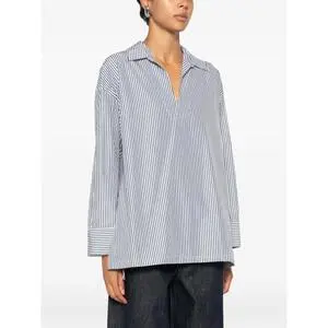 Max Mara Striped Cotton Shirt - Green