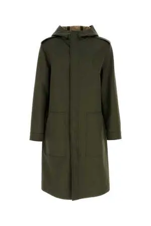 Valentino Garavani Army Cotton Trench Coat - Green