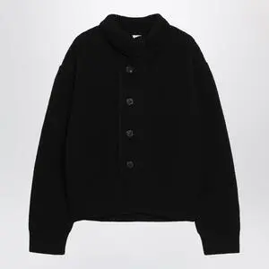 Dries Van Noten Waffle-knit Wool Cardigan - Black