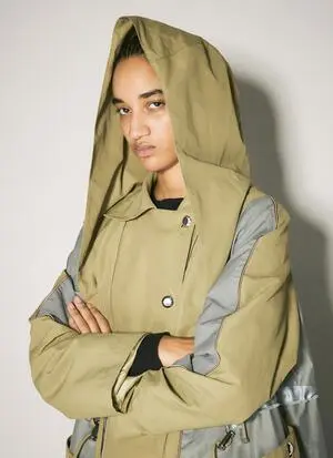 KIKO KOSTADINOV Herne Hooded Trench Coat - Green