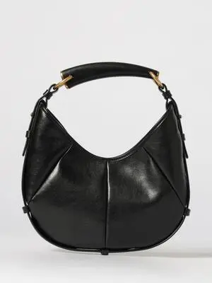 Saint Laurent Mombasa Leather Shoulder Bag - Black