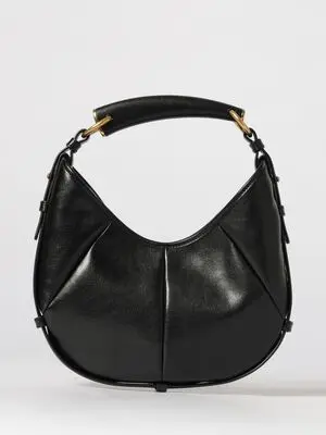 Saint Laurent Mombasa Leather Shoulder Bag - Black