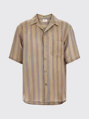 Saint Laurent Pinstriped Silk Twill Shirt