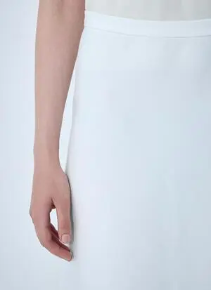 Max Mara Vernice Midi Skirt - White