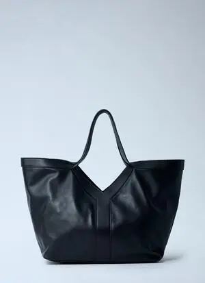 Saint Laurent Leather Tote Bag