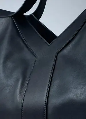 Saint Laurent Leather Tote Bag