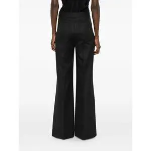 Victoria Beckham Grey Trousers Straight Trousers