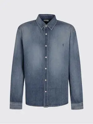 Saint Laurent Casual Cotton Denim Shirt