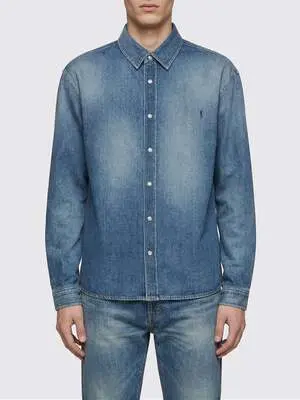 Saint Laurent Casual Cotton Denim Shirt - Blue