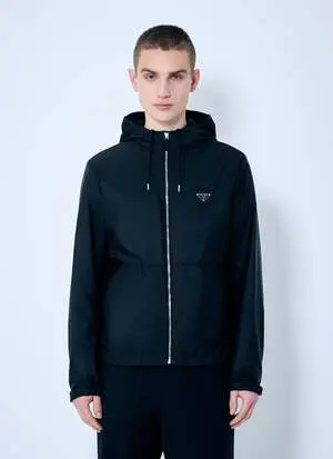 Prada Re-nylon Hooded Jacket - Black