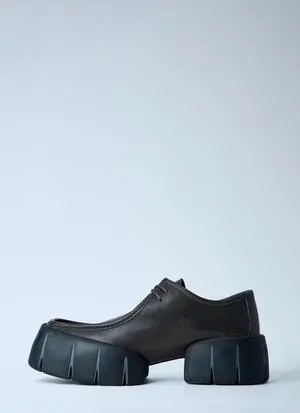 DIESEL® D-tex Leather Derby Shoes - Black