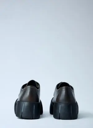 DIESEL® D-tex Leather Derby Shoes - Black