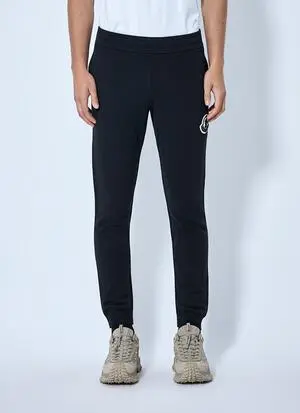 Moncler Logo Patch Joggers - Black