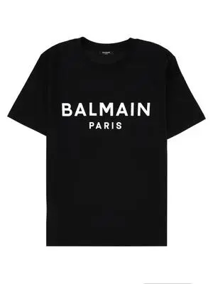 Balmain T-shirt Con Stampa Logo - Black