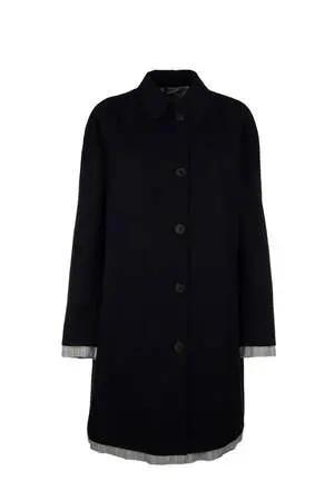 Miu Miu Cotton Blend Coat - Multicolor