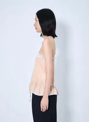 Chloé Lace Trim Camisole Top