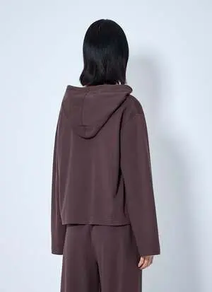 Moncler Hooded Sweatshirt With Contrast Drawstrings
