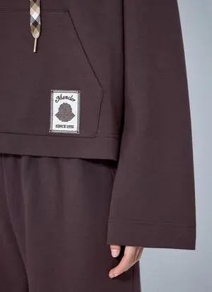 Moncler Hooded Sweatshirt With Contrast Drawstrings