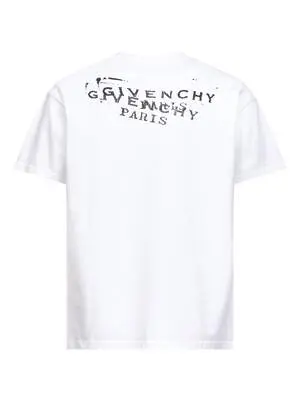 Givenchy White Stamp Print T-shirt - Multicolor