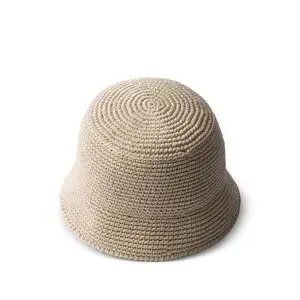 Prada Crocheted Bucket Hat - Cream
