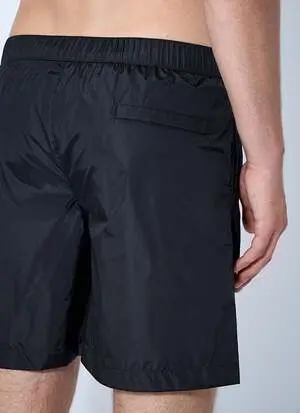 Moncler Elasticated Waist Swim Shorts - Black