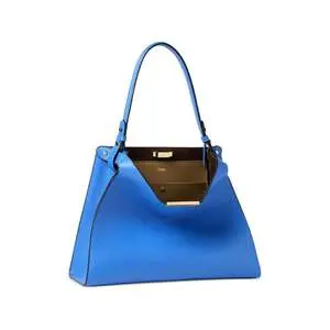 Fendi Calfskin Tote Bag - Blue