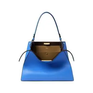 Fendi Calfskin Tote Bag - Blue