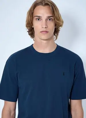 Saint Laurent Cassandre Oversized T-shirt - Blue
