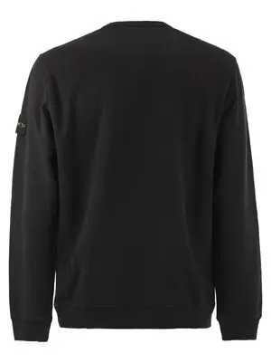 Stone Island Cotton Crew Neck Sweatshirt With Compass Badge