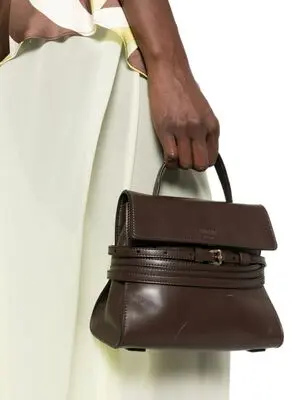 Moschino Tie Me Leather Handbag