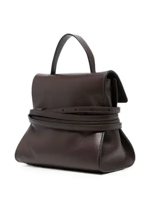 Moschino Tie Me Leather Handbag