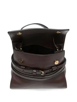 Moschino Tie Me Leather Handbag