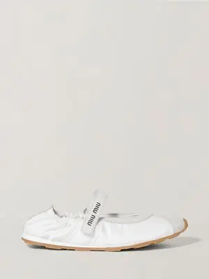Miu Miu Ballet Flats - White