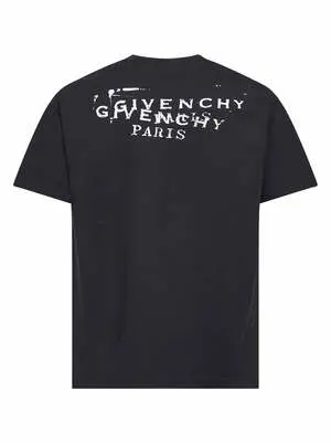 Givenchy Black Stamp Print T-shirt