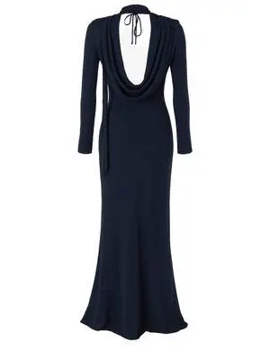 ROTATE BY BIRGER CHRISTENSEN Long Draped Dress