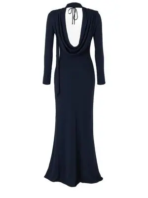 ROTATE BY BIRGER CHRISTENSEN Long Draped Dress