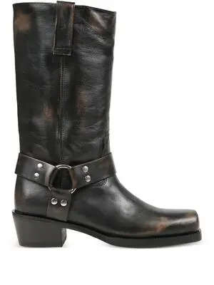 Paris Texas Roxy Leather Boots - Multicolor