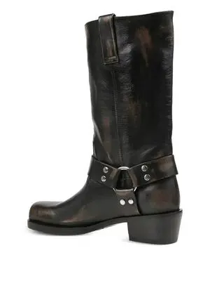 Paris Texas Roxy Leather Boots - Multicolor