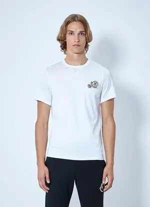 Moncler Logo Patch T-shirt - White
