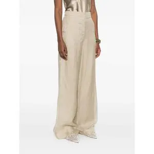 Max Mara Neutrals Trousers Tailored Trousers - Cream
