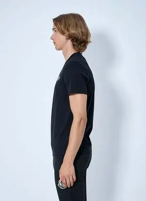 Moncler Crewneck Logo T-shirt - Black