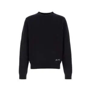 A.p.c. Wool Crew Neck Jumper - Blue