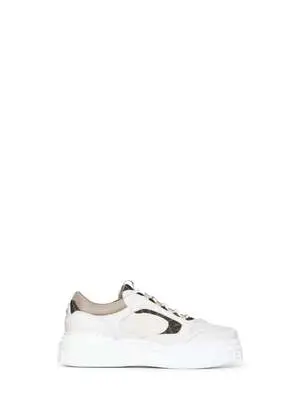 Fendi White Leather Force Sneakers - Multicolor