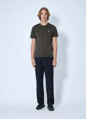 Stone Island Logo Motif Cotton T-shirt - Gray