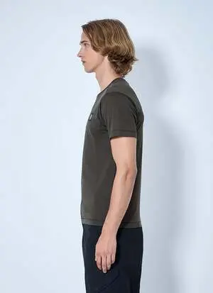 Stone Island Logo Motif Cotton T-shirt - Gray
