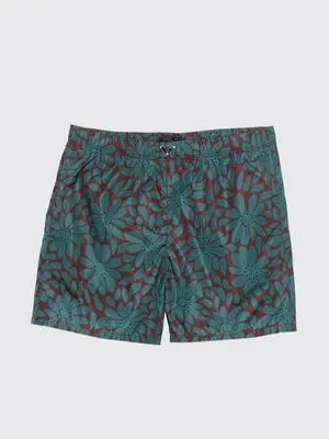 Prada Prada Men Prada Printed Polyamide Swimsuit Red