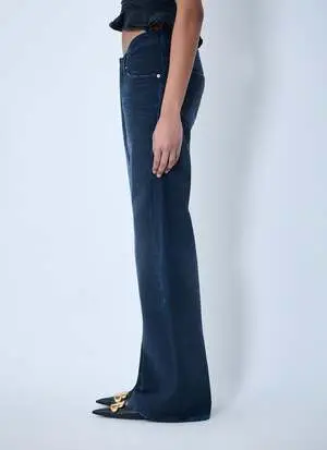 Balenciaga Curved Waist Jeans - Blue