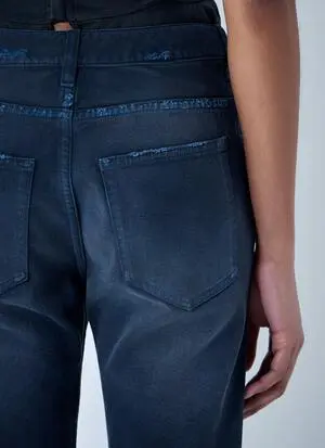 Balenciaga Curved Waist Jeans - Blue