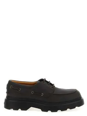 TOD'S Leather Boat Shoe - Brown